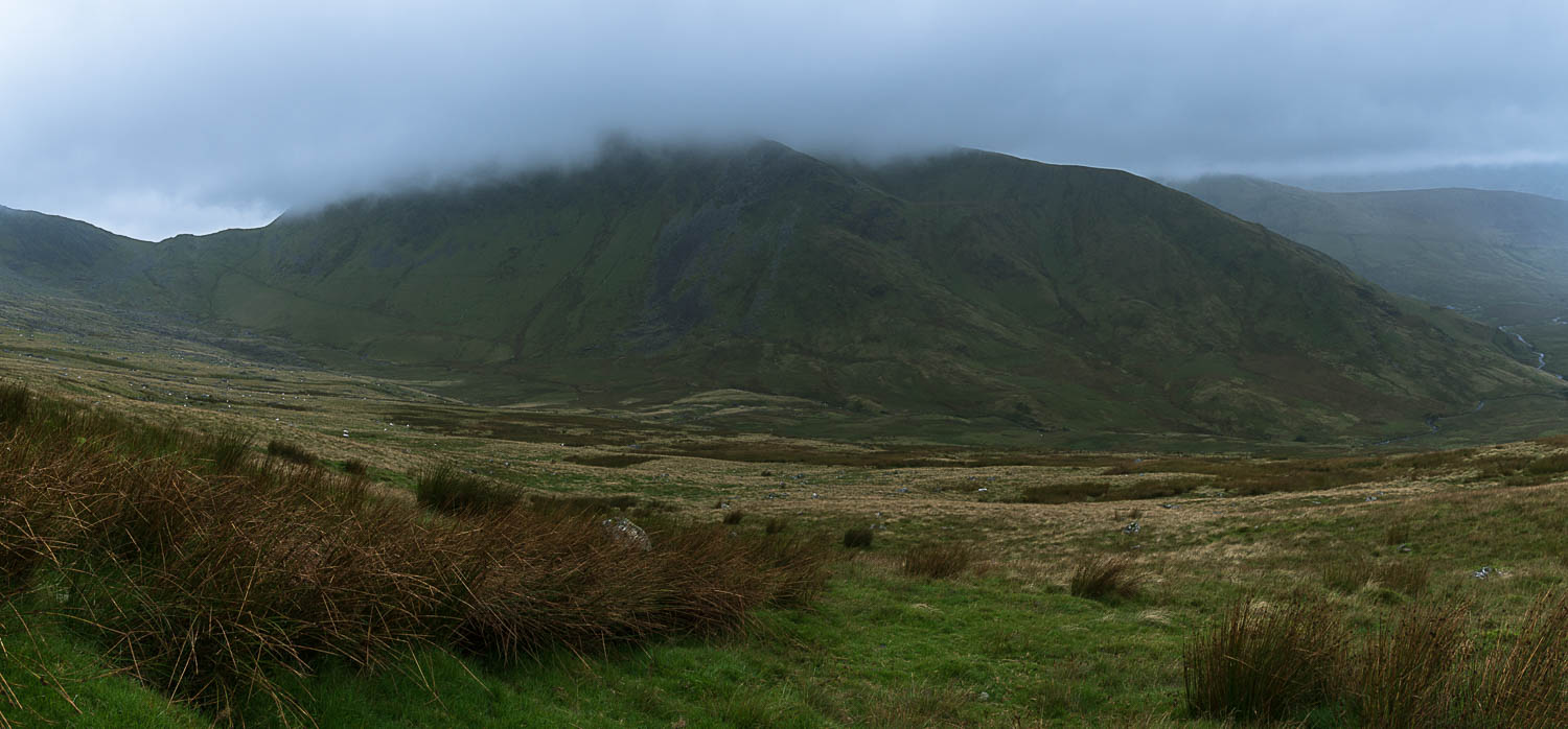 Hiking Snowdon on a rainy and windy day, The three peaks