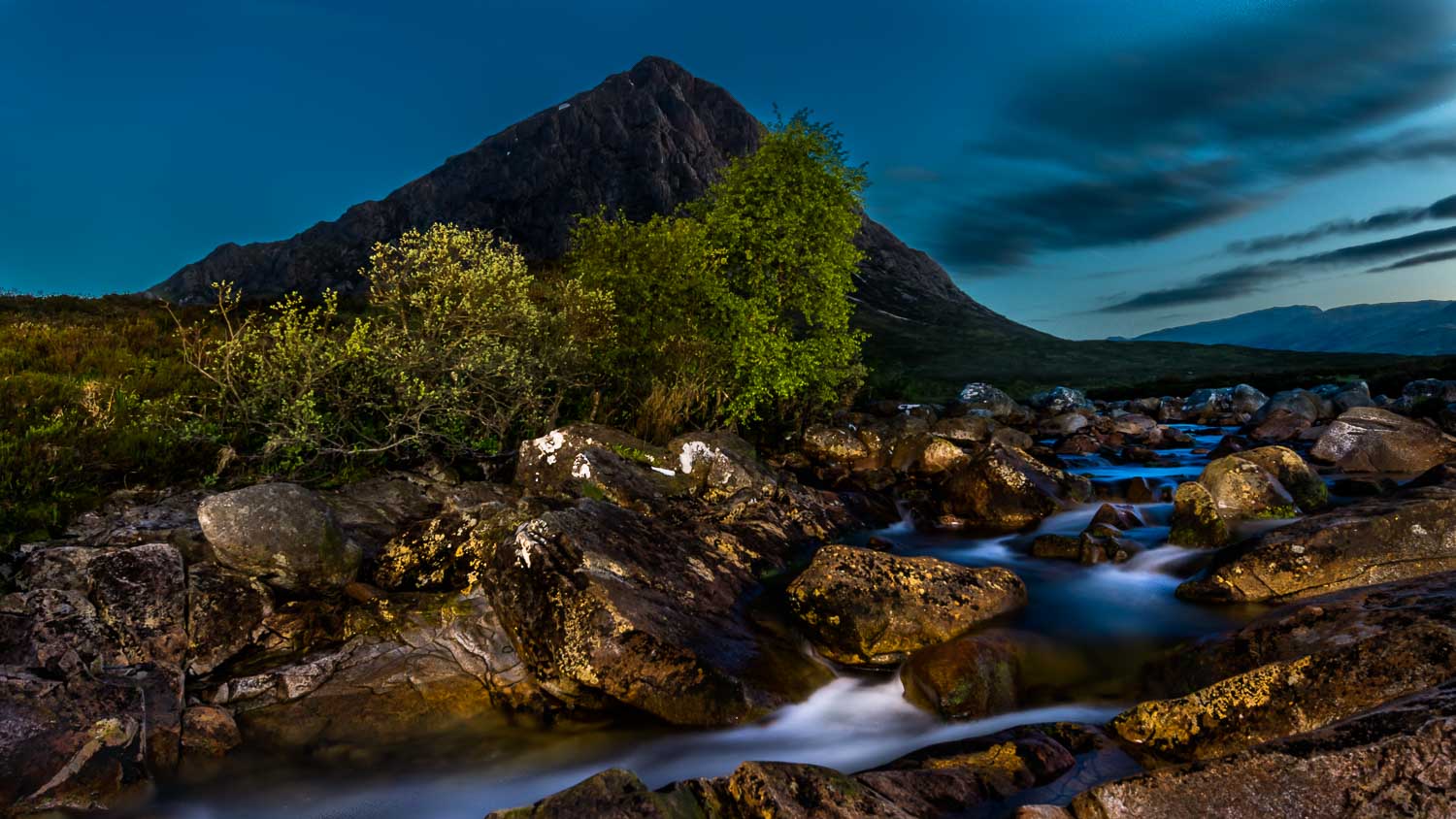 Traveling to Scotland - First stop Glencoe, Night photography
